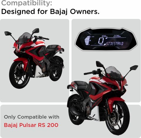 spartan shield Screen Guard for BAJAJ PULSAR RS 200, 9H Instrument ...