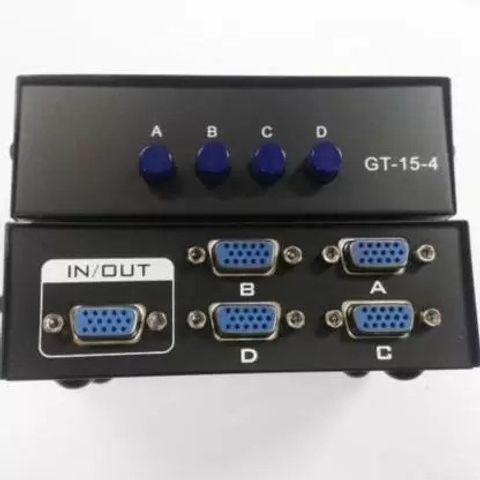 ULTRABYTES 4 Port Vga Switch - Splitter Connect 4 Monitors To 1 Cpu ...