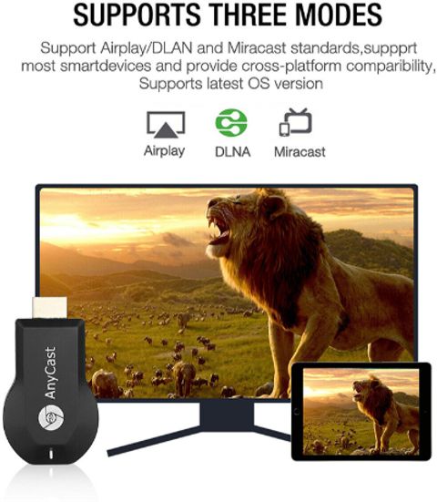 YAROH JIS-4K HD Wireless HDMI Display Adapter Anycast WiFi Miracast ...