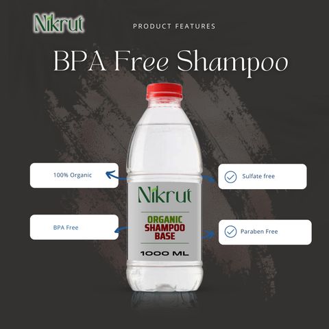 Nikrut Organic Shampoo base Pure & Natural (clear) (1000 ML)(1kg ...