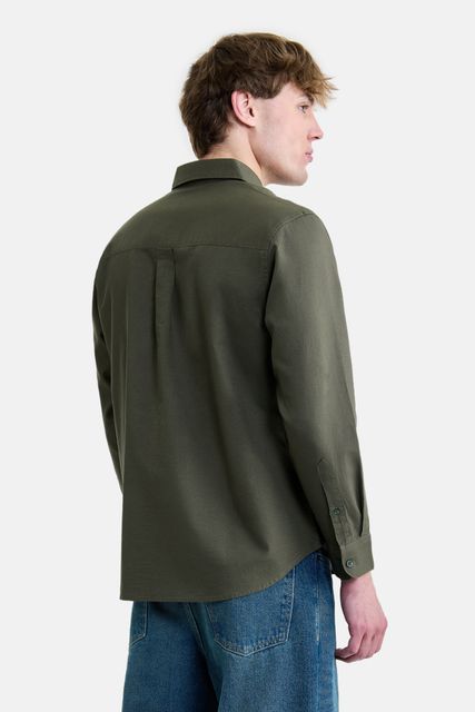 Snitch Men Solid Casual Dark Green Shirt - Buy Snitch Men Solid Casual ...