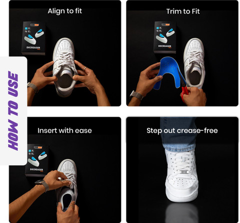 SNEAKARE Shoe Crease Protector - Shoe Crease Guard - Decreaser Pro with ...