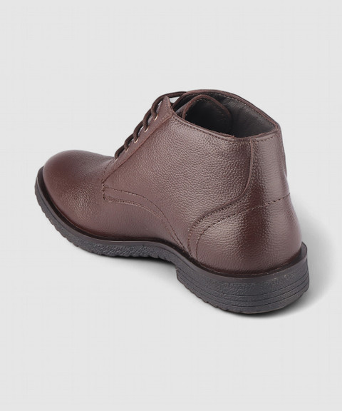 RED CHIEF Genuine Leather Formal Derby Boots for Men Brown RC3808 003 ...