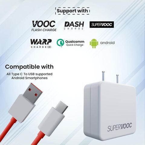 MAK 65 W Adaptive Charging 6 A Wall Charger for Mobile with Detachable ...