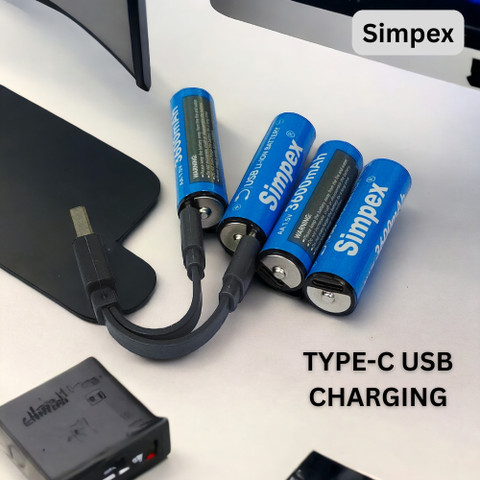 lithium rechargeable batteries with charger