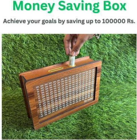 HOOTZILLA Wooden Money Piggy Bank, Money Saving Box-069 Coin Bank Price ...