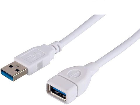 TERABYTE Reversible USB 2.0 2 A 2 m USB Extension Cable Male to Female ...