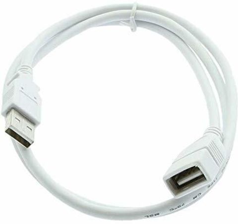 TERABYTE Reversible USB 2.0 2 A 2 m USB Extension Cable Male to Female ...