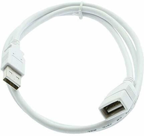 TERABYTE Reversible USB 2.0 2 A 2 m USB Extension Cable Male to Female ...