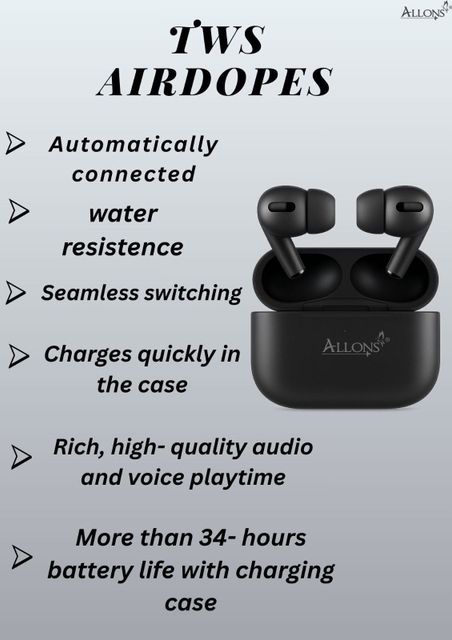 allons True Wireless TWS Bluetooth Earbuds Headphone with MagSafe ...