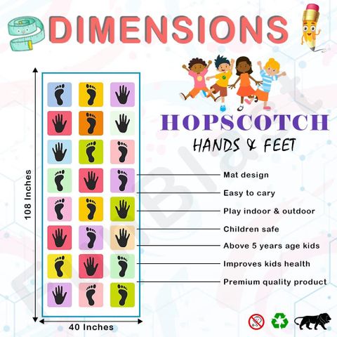 Dorytoys Colorful Hand Foot Game Mat for Children Price in India - Buy ...