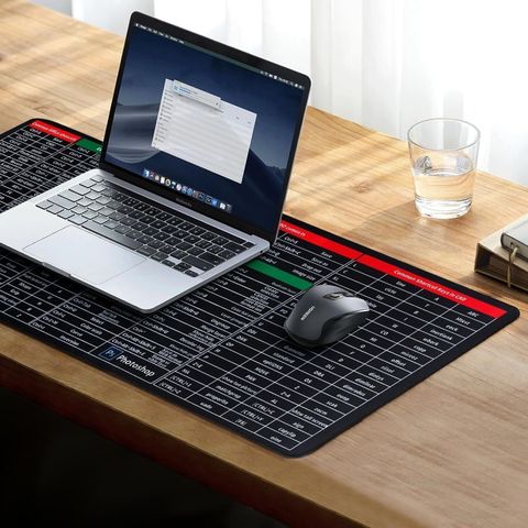 MYSASHOP Anti-Slip Keyboard Shortcut Mat | Computer Table Mat with ...