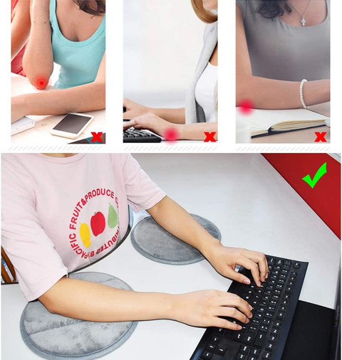 Wonder Work Portable Round Computer Wrist Elbow Rest Pad Keyboard Arm ...