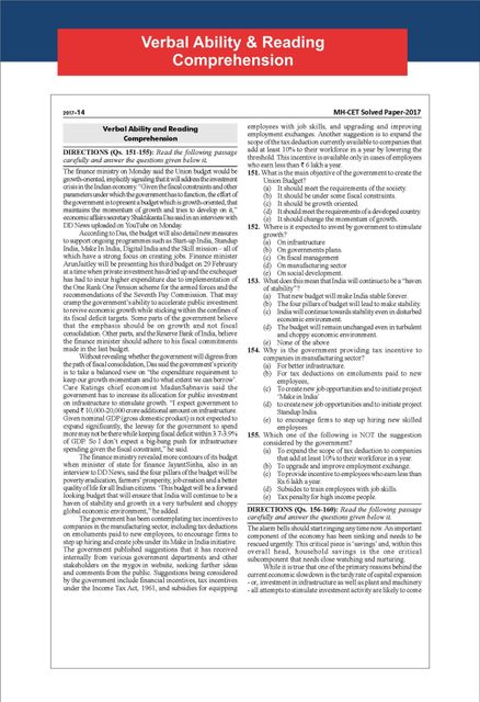 Disha 12 Previous Year MAH-CET (MBA / MMS) Year-wise Solved Papers ...