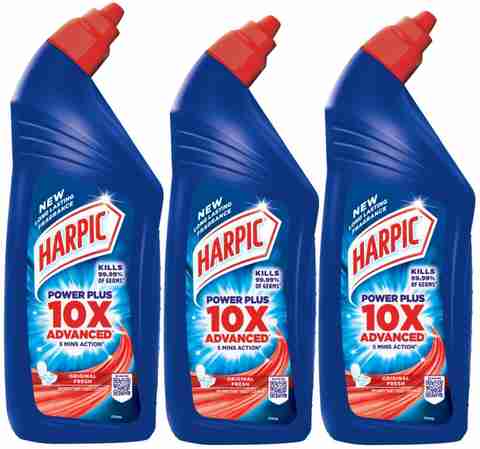 Harpic 1 Litre new (Pack of 3) - Original Toilet Cleaner Liquid Floral ...