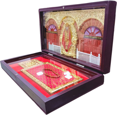 S A Gifts Shirdi SaiBaba Idol Gift Box for Birthday Wooden Momento ...