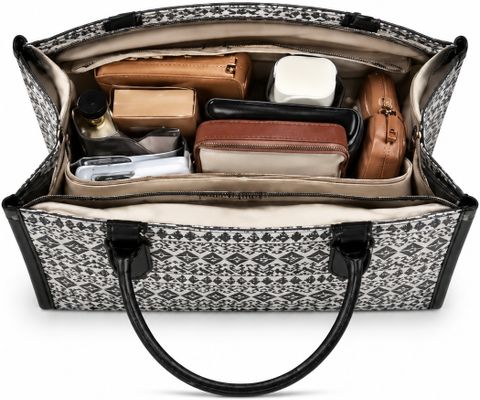 RSFABFASHION Black, White Tote Black White Girls/Woman Tote Ethnic ...