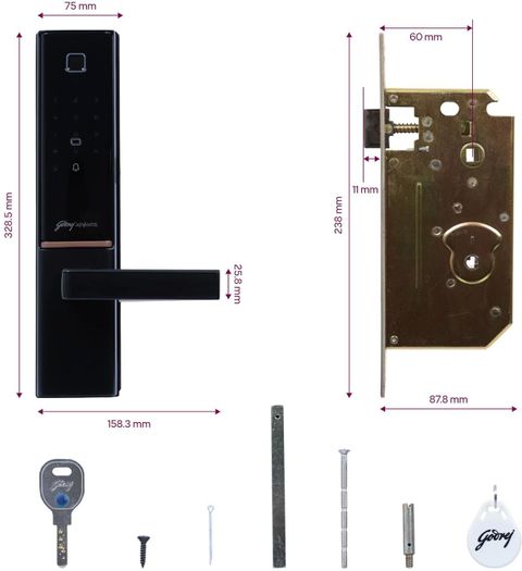 Godrej Locks Godrej Digital Lock | Advantis GSL D1 Lock for Main Door ...