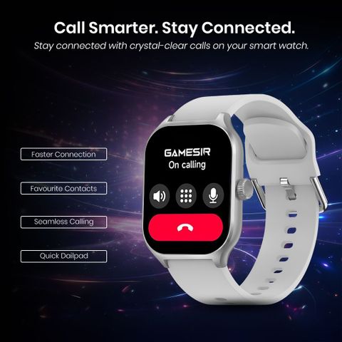 GameSir H9 AMOLED Smartwatch with BT Calling, Health Tracking & 100 ...