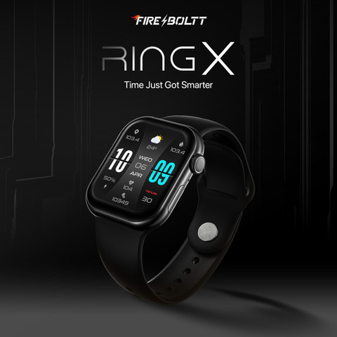 Fire-Boltt Ring X 2.01inch HD | Always-On Display | Metal Body Design ...