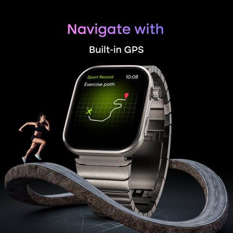 Noise Pro 6 Max 1.96'' Amoled Display with AI Watch Faces, Built-in GPS ...