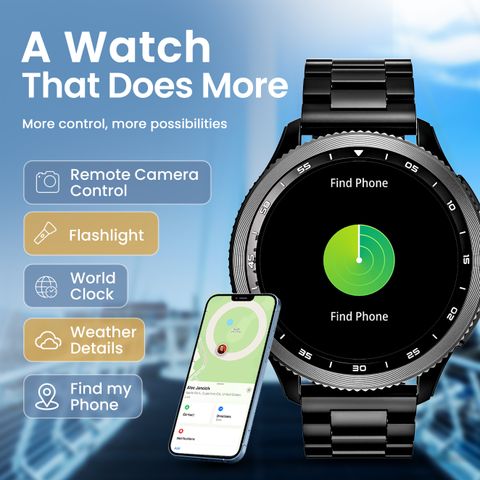 GOBOULT Pyro Rotating Bezel, 1.43'' AMOLED Display, 600 Nits, Health ...