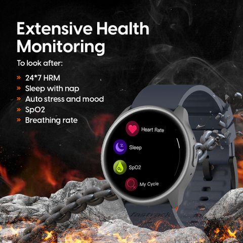 Fastrack FR1 Pro|1.3Inch AMOLED display with 600 Nits|Advanced BT ...