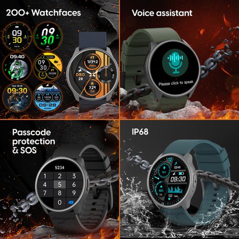 Fastrack FR1 Pro|1.3Inch AMOLED display with 600 Nits|Advanced BT ...