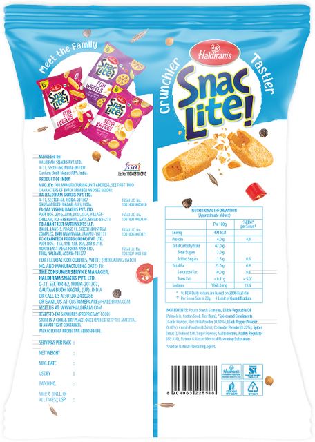 Haldiram's Snac Lite Fries Price in India - Buy Haldiram's Snac Lite ...