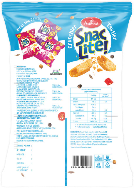 Haldiram's Snac Lite Fries Price in India - Buy Haldiram's Snac Lite ...