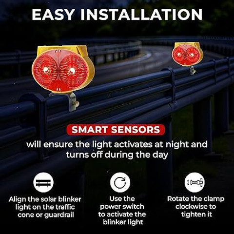 Spotview Owl Eye Automatic Sensor Solar Blinker Flash Warning Light ...