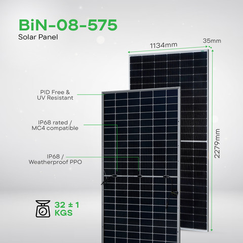 WAAREE 575 W Topcon Halfcut Mono Perc Bifacial Solar Panel Price in ...