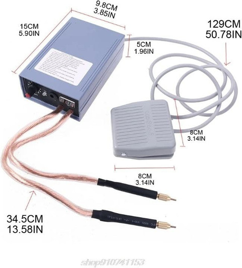 amiciTools Mini Spot Welder Machine for 18650 Battery Pack Welding with ...