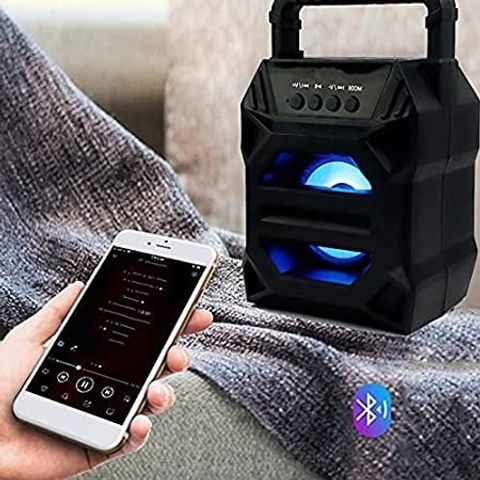 Buy JANROCK LZ-3102 Trolley Wireless Led Disco Light subwoofer sound ...