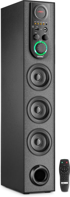 Buy Vemax Tempt 5.0 Bluetooth Double Woofer 120W(BIS Certified) Tower ...