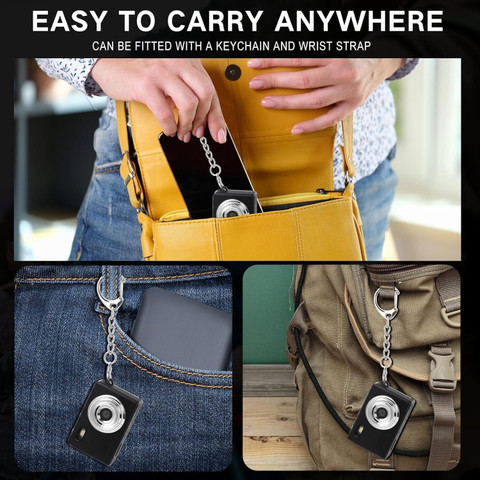 VOLTAC Mini Digital Camera Keychain 1080p Small Portable Photo Video ...