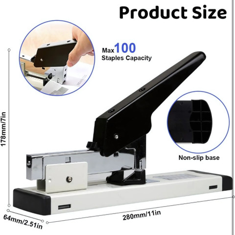 WALLZY Heavy Duty Big Stapler For Book Binding With 4000 6-13mm Staple ...