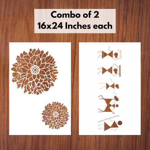 marigold stencil wall