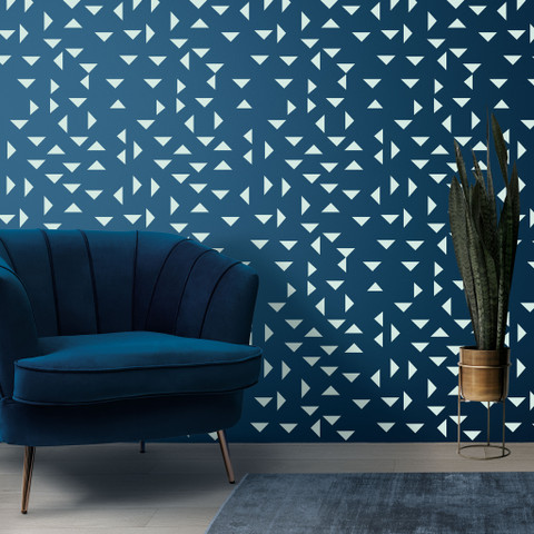 triangles design on wall