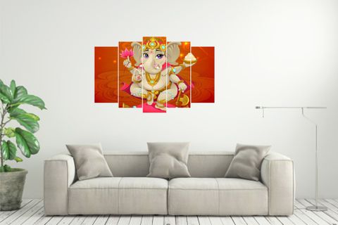 skgraphics 60 cm Cute ganesha wall sticker Self Adhesive Sticker Price ...