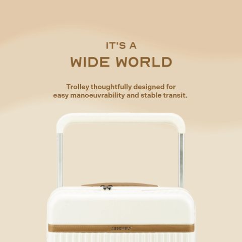 Assembly Polycarbonate Trolley Bag for Travel (45L) with Packing ...