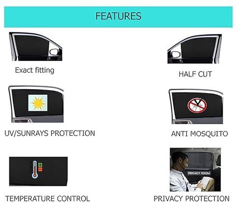 AUTOFIXER Side Window Sun Shade For Maruti Suzuki Brezza Price in India ...