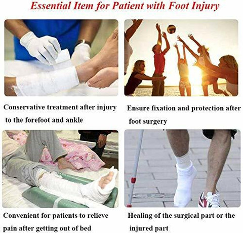 Helrdx Cast Shoe For Plaster,Foot Fracture Recovery Anti-slip Shoes ...