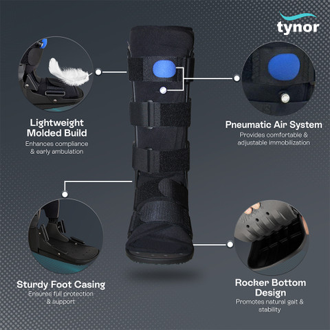 TYNOR Walker Boot Air, Black, Medium, 1 Unit Foot Support - Buy TYNOR ...