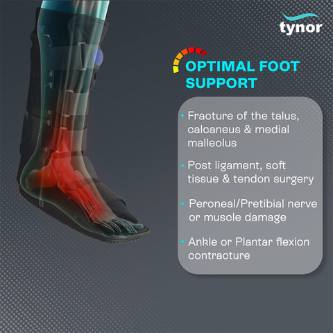 TYNOR Walker Boot Air, Black, Medium, 1 Unit Foot Support - Buy TYNOR ...