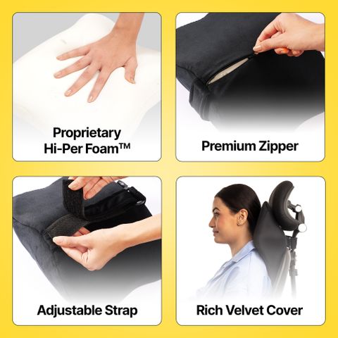 Frido Office Chair Neck Rest Pillow for Neck Pain Relief and Comfort, 1 ...