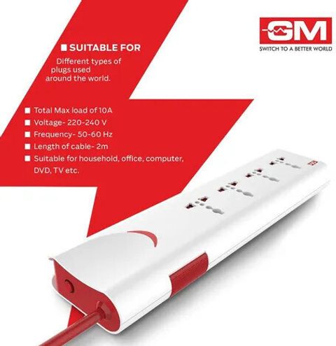 GM Modular GM Extension Board 4 Socket Extension Boards Price in India ...