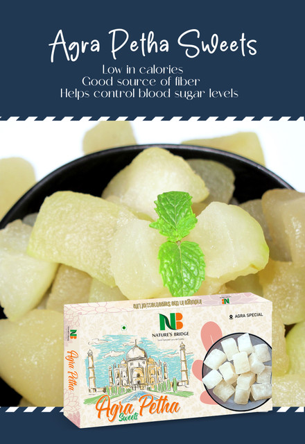 Nature's Bridge Original Agra Petha | Agra Dry Petha | Indian Mithai ...