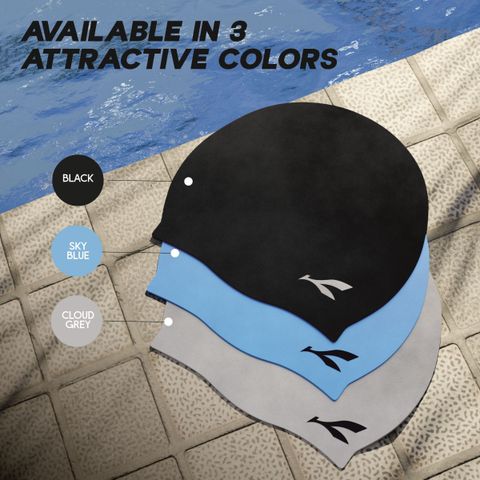 Konex Waterproof Silicone|Stretchable & Quick-Dry|Prevents Hair Pull ...