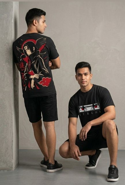 King group Graphic Print Men Round Neck Reversible Black T-Shirt - Buy ...